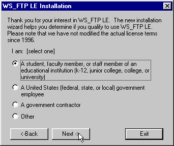 Manual WS-FTP: Instalación