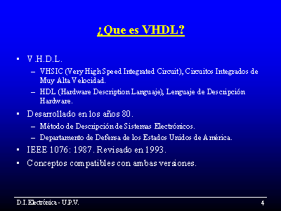 ¿Que es VHDL?