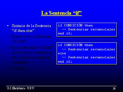 La Sentencia “if”