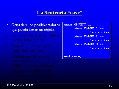La Sentencia “case”